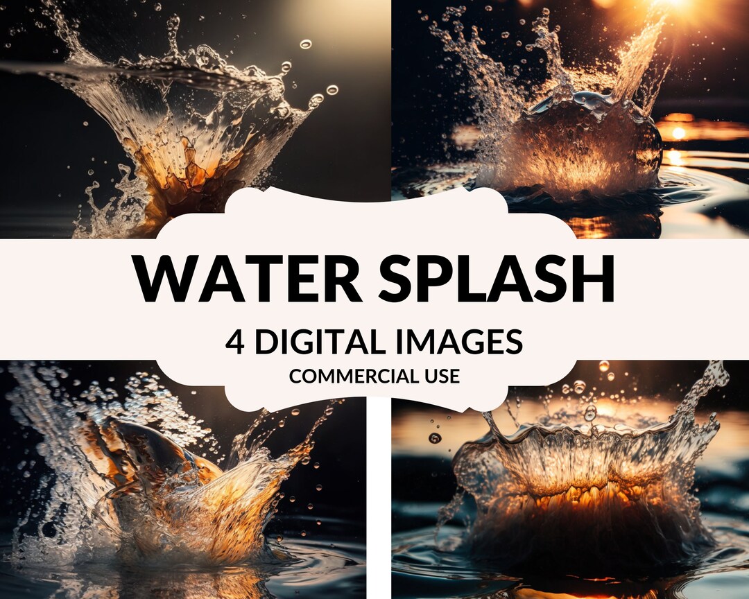 Water Splash Digital Download Home Decor Wall Art Wall Hanging Digital ...