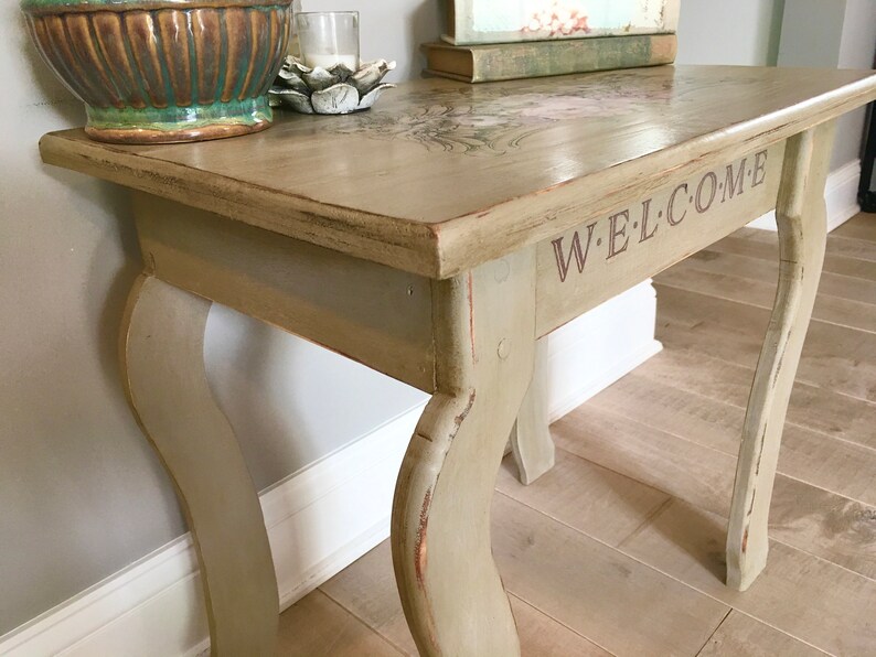 French Country Small Wood Table - Etsy