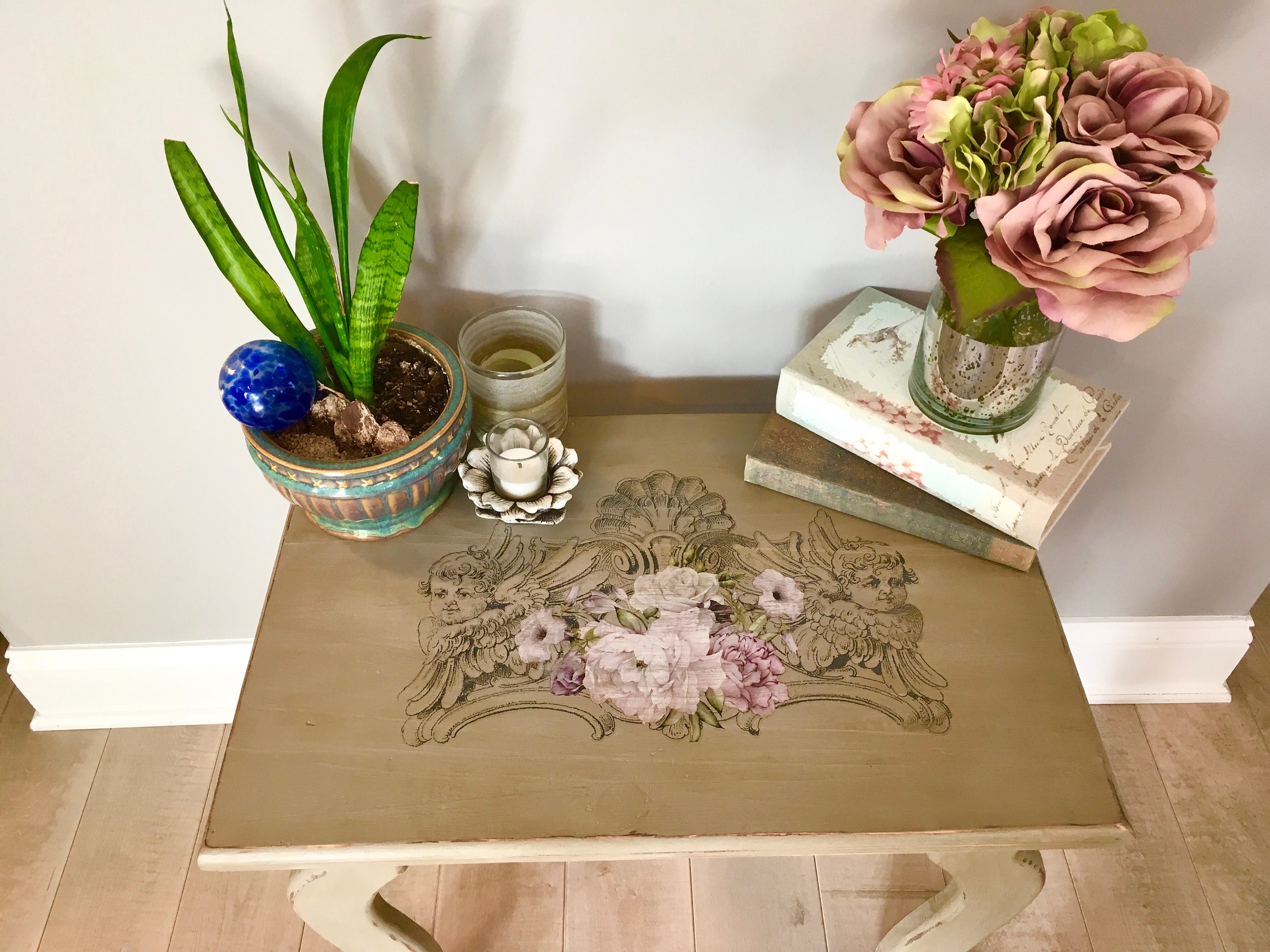 French Country Small Wood Table - Etsy