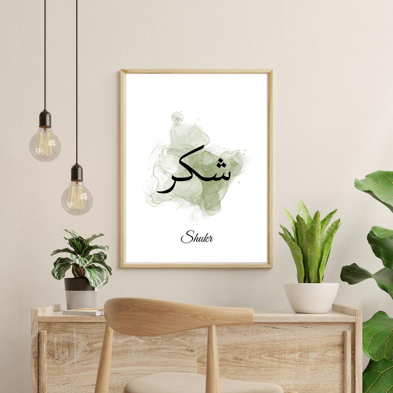 Printable Sabr-shukr-tawakkul Art, Set of 3 Print Art, Islamic Wall Art ...
