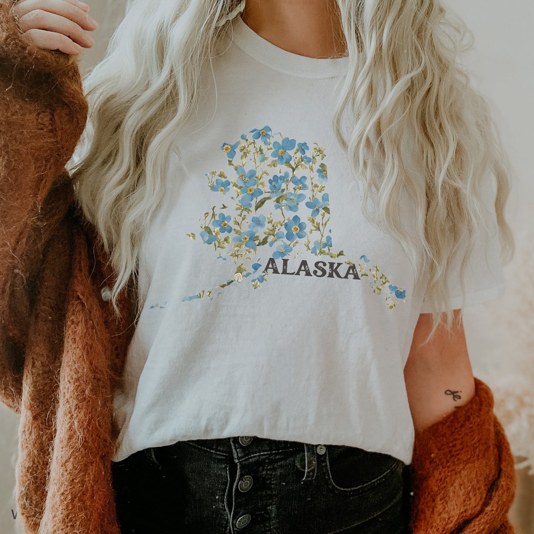 Alaska Shirt, State Flower Cottage Core Shirt, Custom Alaska Cruise ...