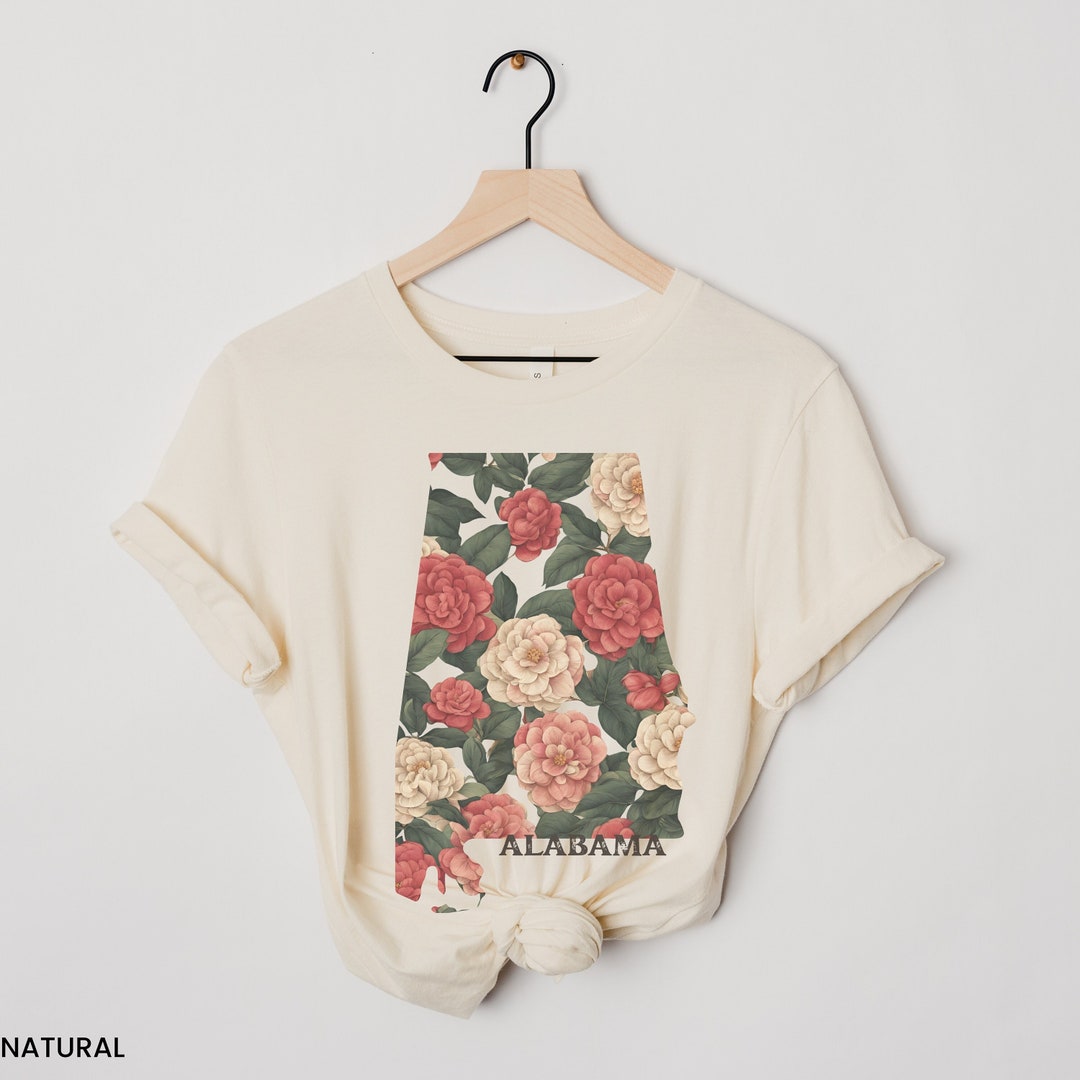 Alabama Shirt, State Flower Cottagecore Shirt, Love Alabama Custom ...
