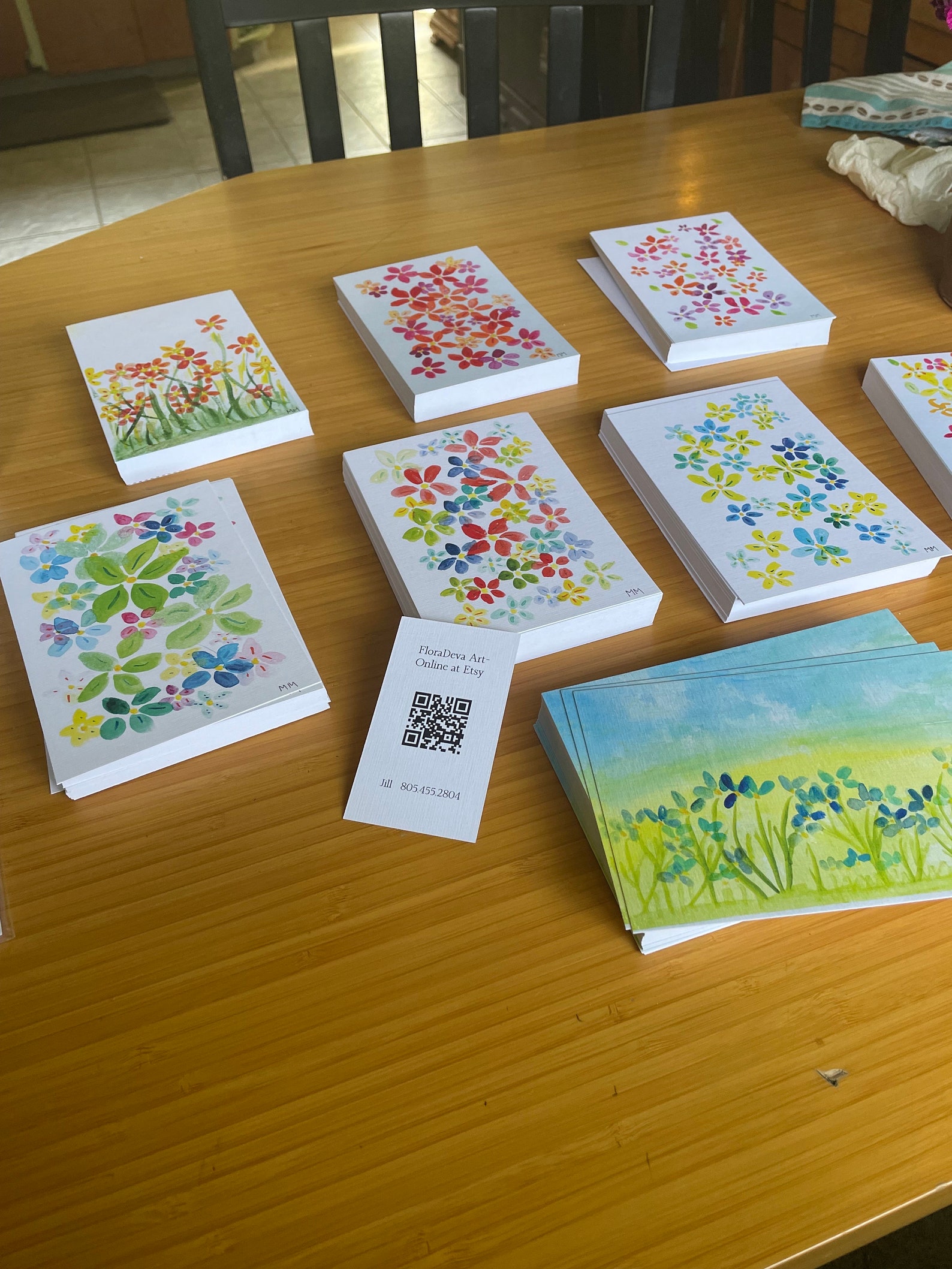 Postcard Set- Spring Flowers - Etsy