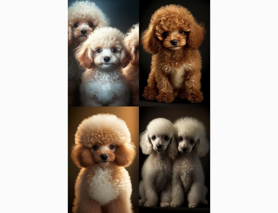 Puppies - Poodle - 4 Images Included - Multiple Sizes - Etsy