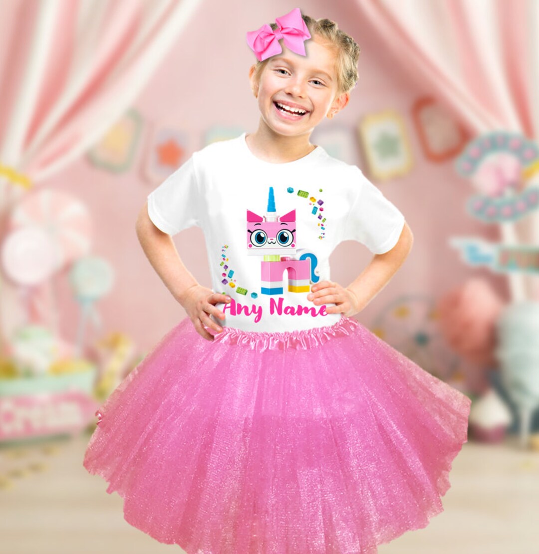 Building Blocks Unikitty Minifig Custom Name Pink 3 Layer Tutu - Etsy