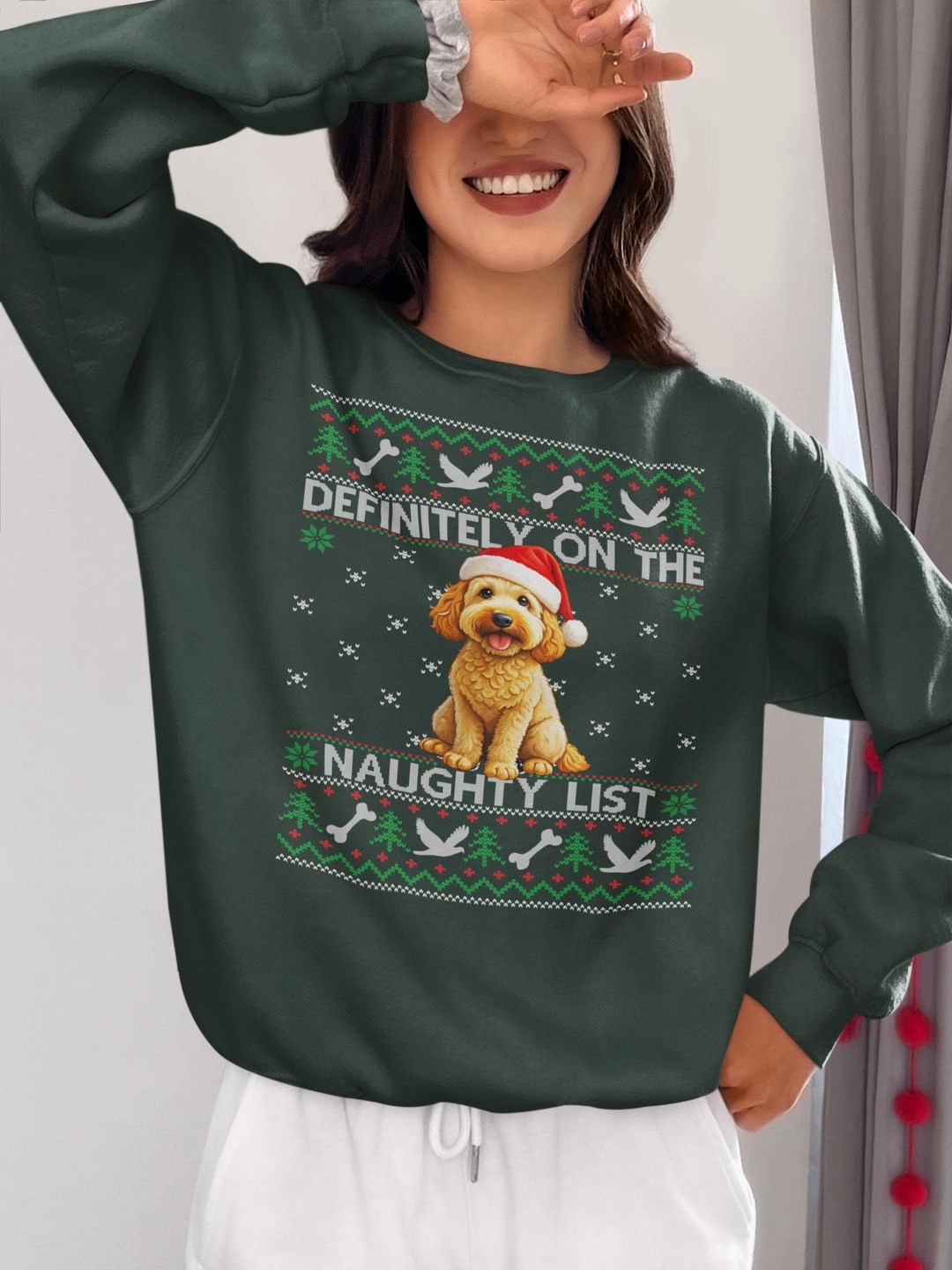 Goldendoodle Gift, Funny Goldendoodle Sweatshirt, Dog Christmas Sweater ...