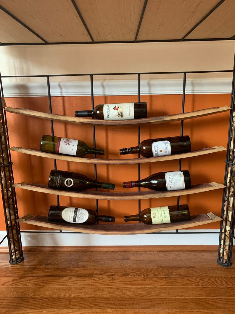 Wine Barrel Stave Table 18 Bottles - Etsy