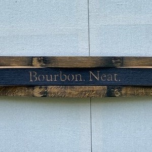 Bourbon Stave Engraved Wall Decor-neat - Etsy