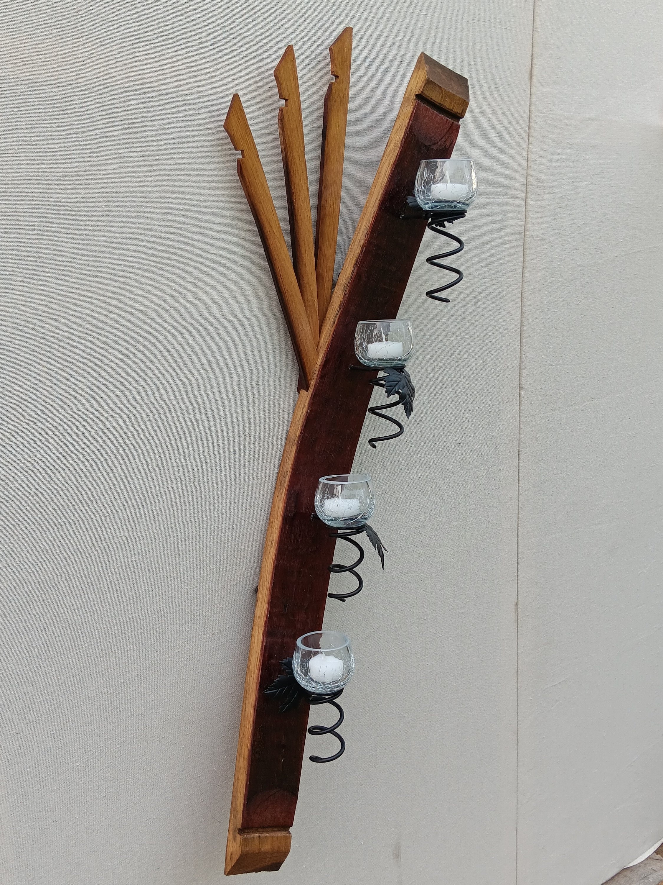 Wine Stave Votive Wall Decorfan Design - Etsy