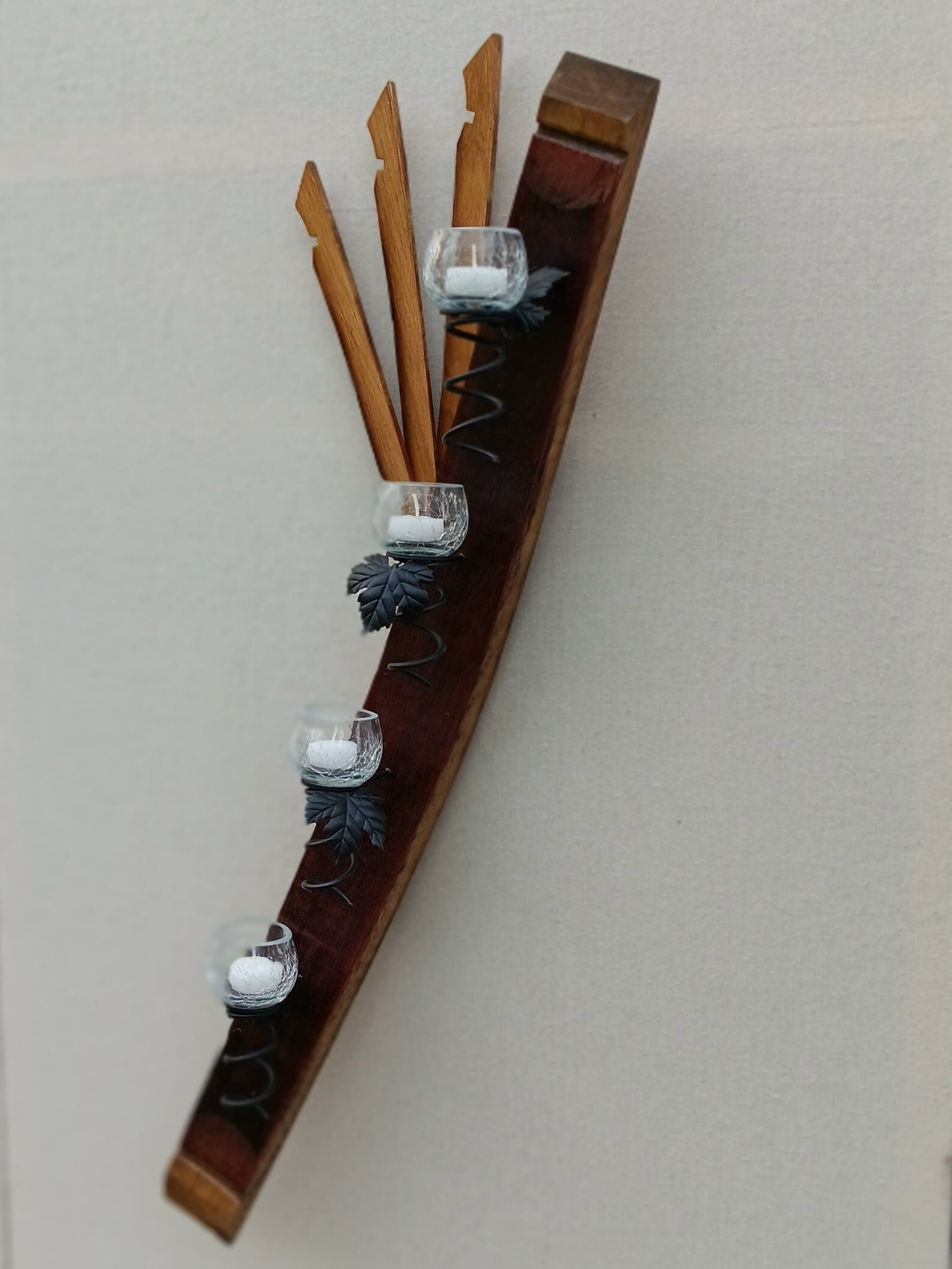 Wine Stave Votive Wall Decorfan Design - Etsy