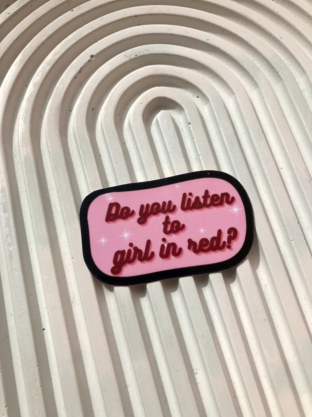 Do You Listen to Girl in Red Glossy Vinyl Sticker Lesbian - Etsy