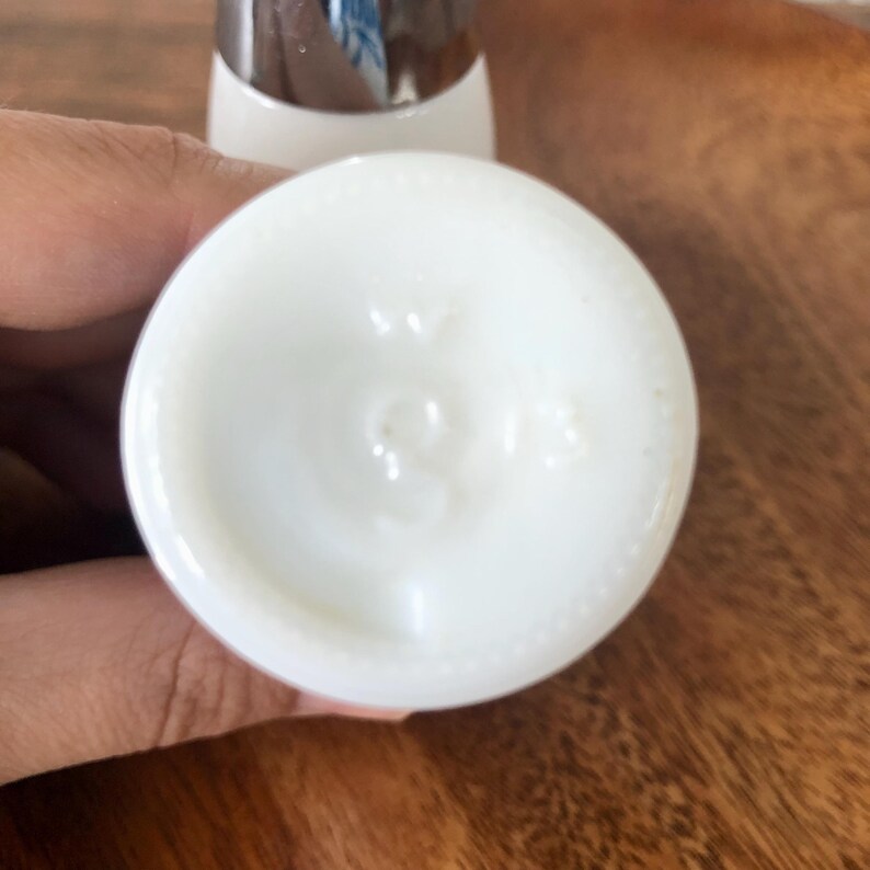 Vintage Salt and Pepper Shakers, Blue and White Salt and Pepper Set ...