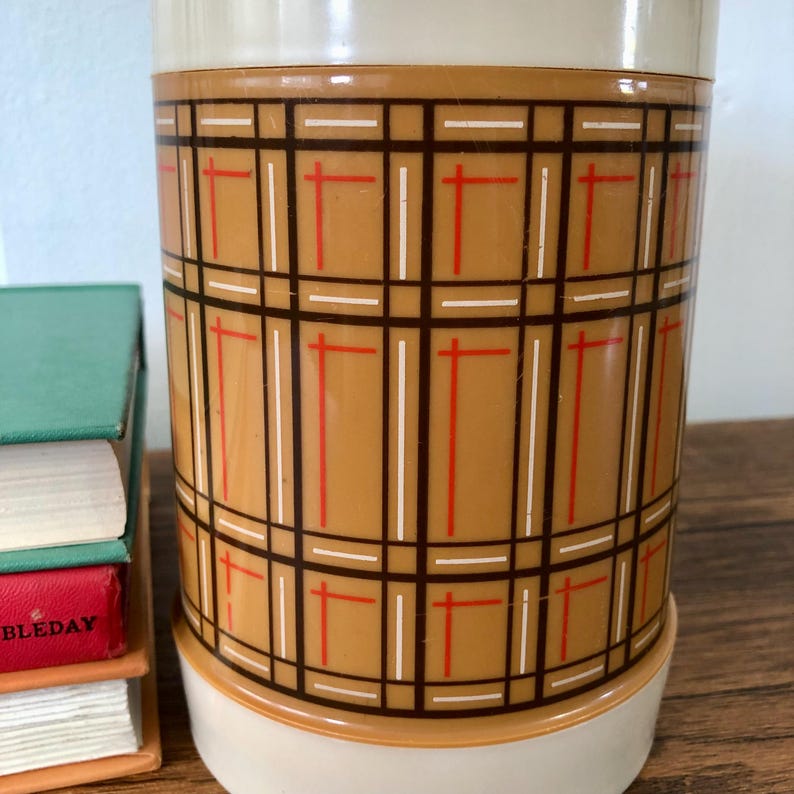 Vintage Thermos, 1970s Plaid, Retro Thermos, 16 Oz. - Etsy