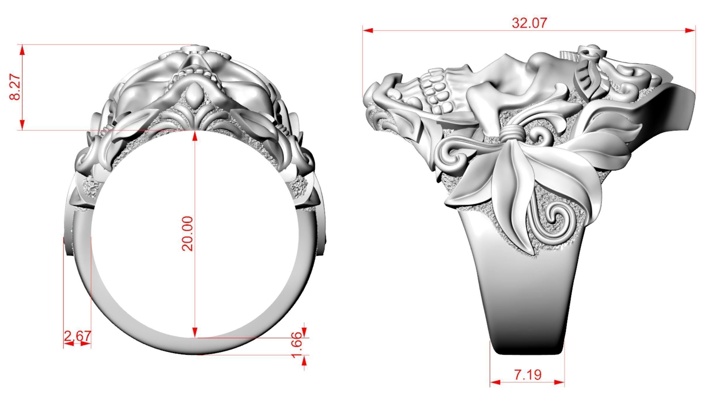 Morior Invictus Skull Ring Morior Invictus Signet Ring Morior - Etsy