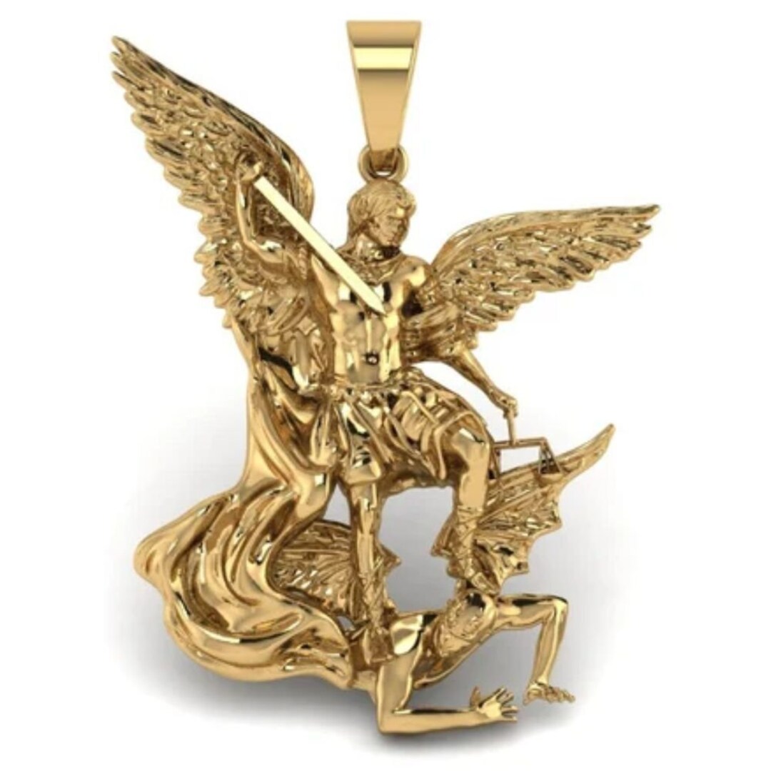 Saint Michael the Archangel Pendant Saint Protector Pendant - Etsy