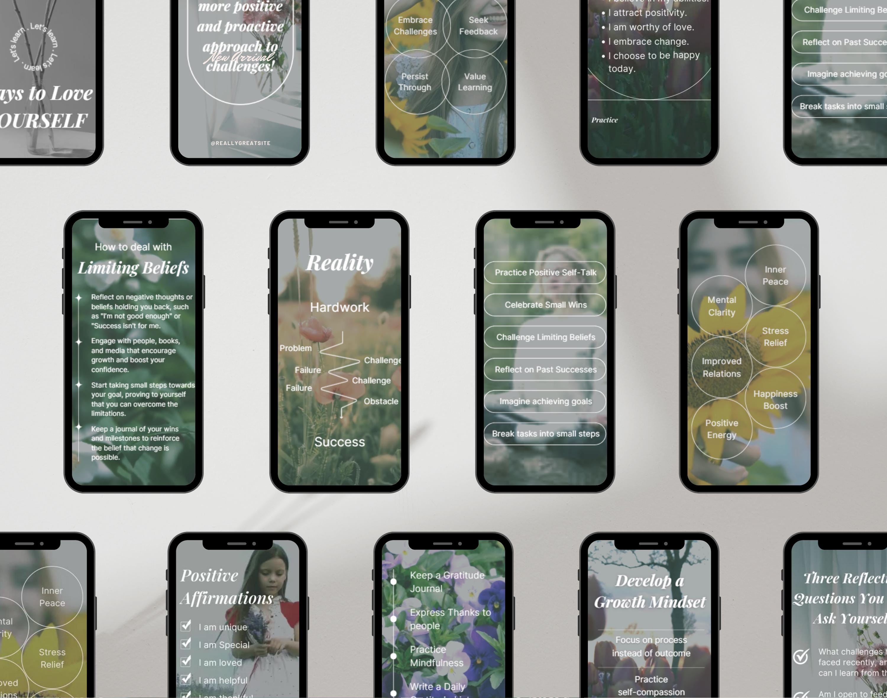 Mindset Coach Instagram Reels Social Media Posts, Life Coach Template ...