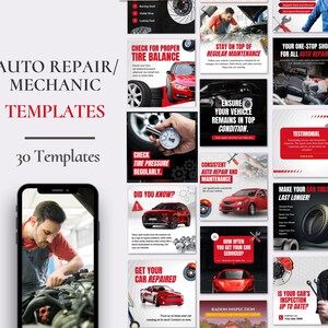 Automotive Car Repair Garage Workshop Car Vehicle Mechanics Auto Repair ...