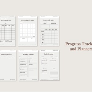 Fitness Ebook Planner Template | Workout Program Guide | Nutrition ...
