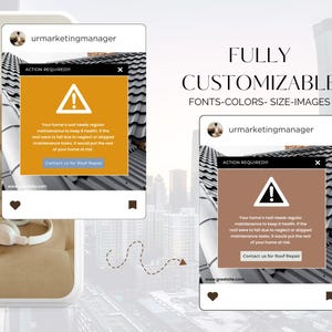 Roofing Home Improvement Construction Gutter Business Editable CANVA ...