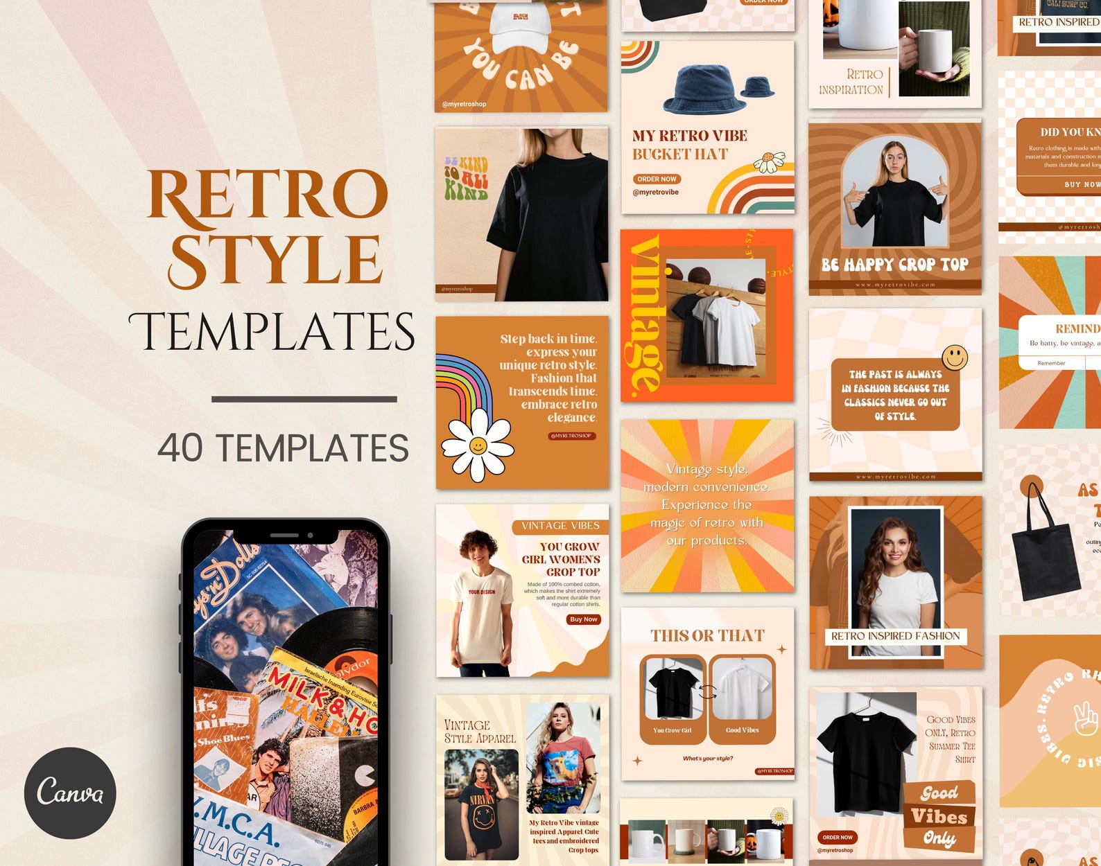 Retro Funky Bold Groovy Style Outfit Clothing Fashion Vibrant Color ...