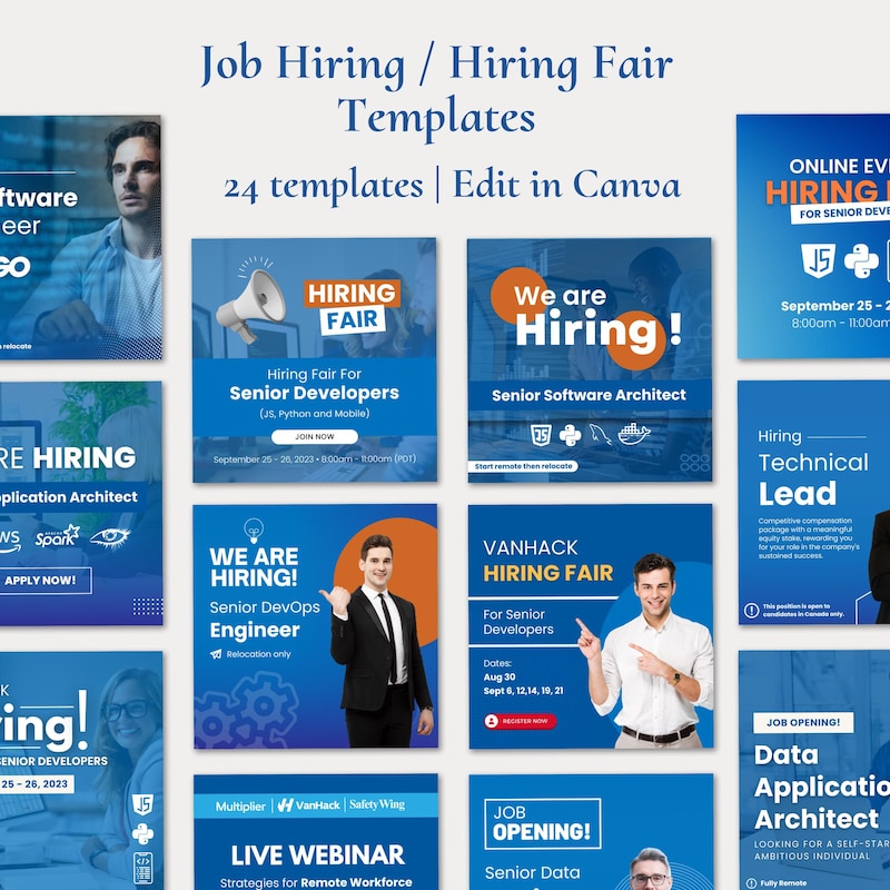 Canva Job Ad Template - Etsy UK