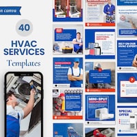HVAC Business Brochure Template – Customizable, Print-ready Design - Etsy
