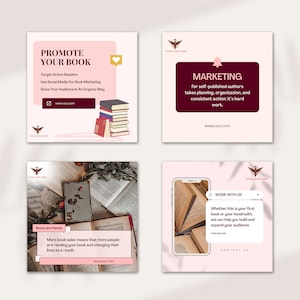 Author Book Writer Bookstagram Book Promotion Book Novel Launch CANVA ...