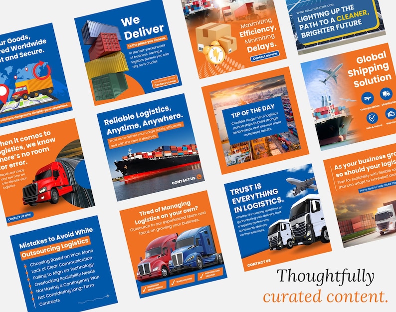 Logistics Trucks Shipping Dispatch Transportation Cargo Supplies ...