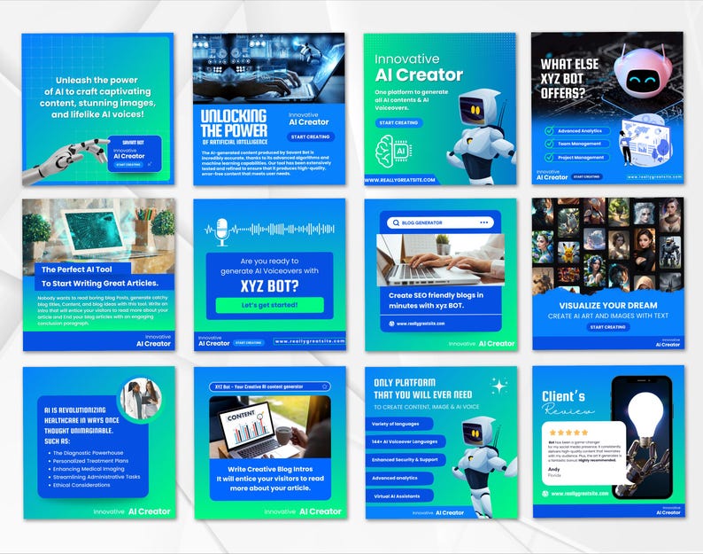 AI Artificial Intelligence Software Templates| Chatbot Templates ...