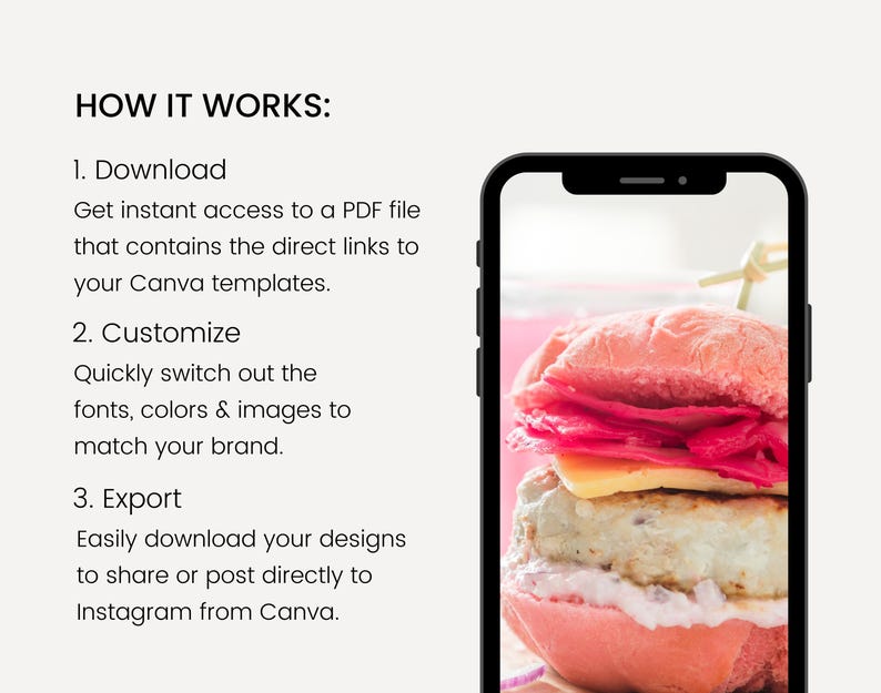 Food and Restaurant Short Videos Teasers Showcase Editable CANVA ...