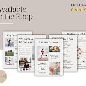 Fitness Ebook Planner Template | Workout Program Guide | Nutrition ...