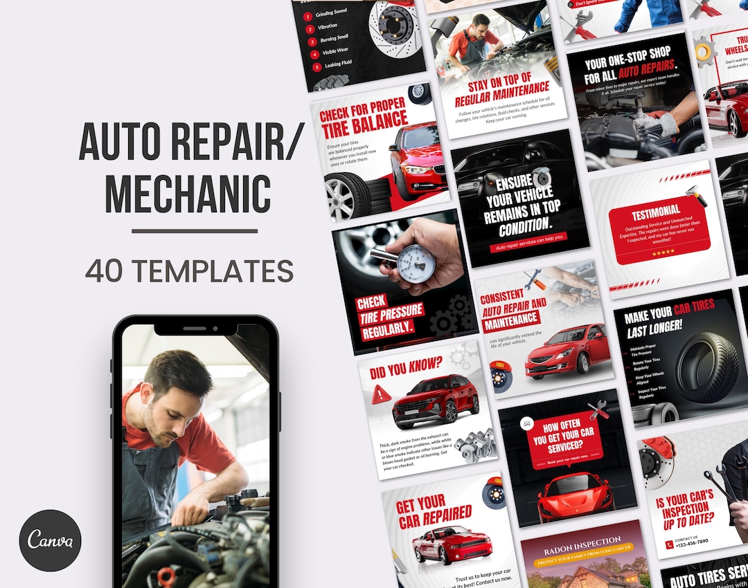 Automotive Car Repair Garage Workshop Car Vehicle Mechanics Auto Repair ...