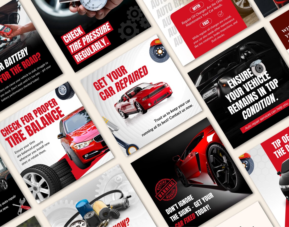 Automotive Car Repair Garage Workshop Car Vehicle Mechanics Auto Repair ...