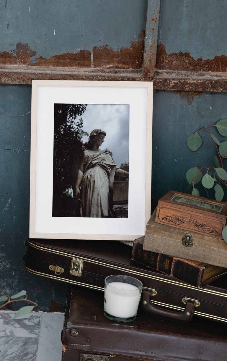 Gothic Cemetery Statue in Savannah, Georgia Instant Digital Download ...