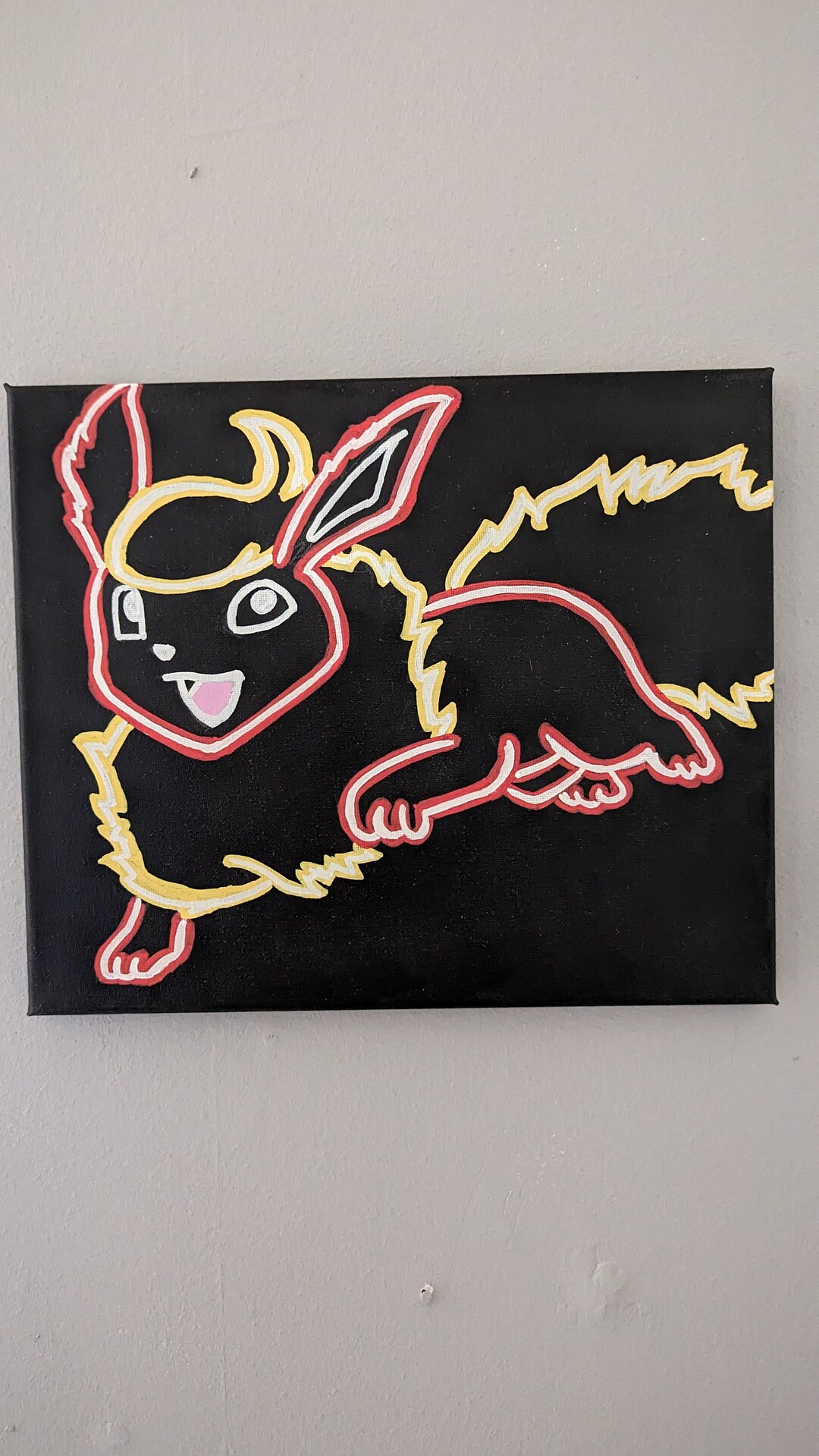 Flareon Neon Canvas - Etsy