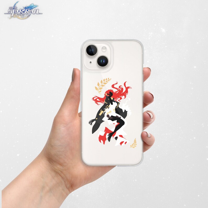Honkai Star Rail HSR Himeko Clear Gaming Phone Case, Night on the Milky ...