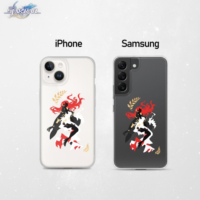 Honkai Star Rail HSR Himeko Clear Gaming Phone Case, Night on the Milky ...