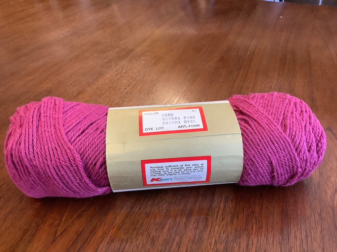 Vintage Kmart Knitting Worsted Type Sayelle 100% Orlon Acrylic Fiber ...