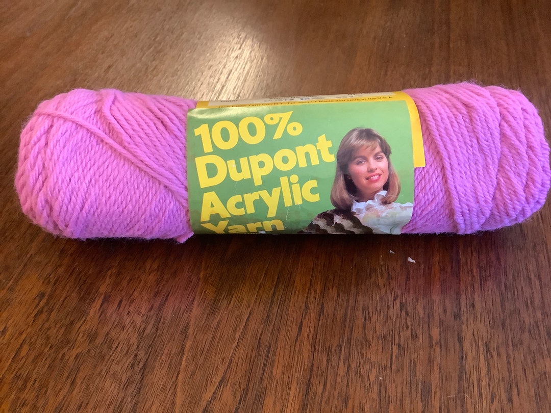 100% Dupont Acrylic Jack Frost Yarn Dusty Rose, Vintage - Etsy