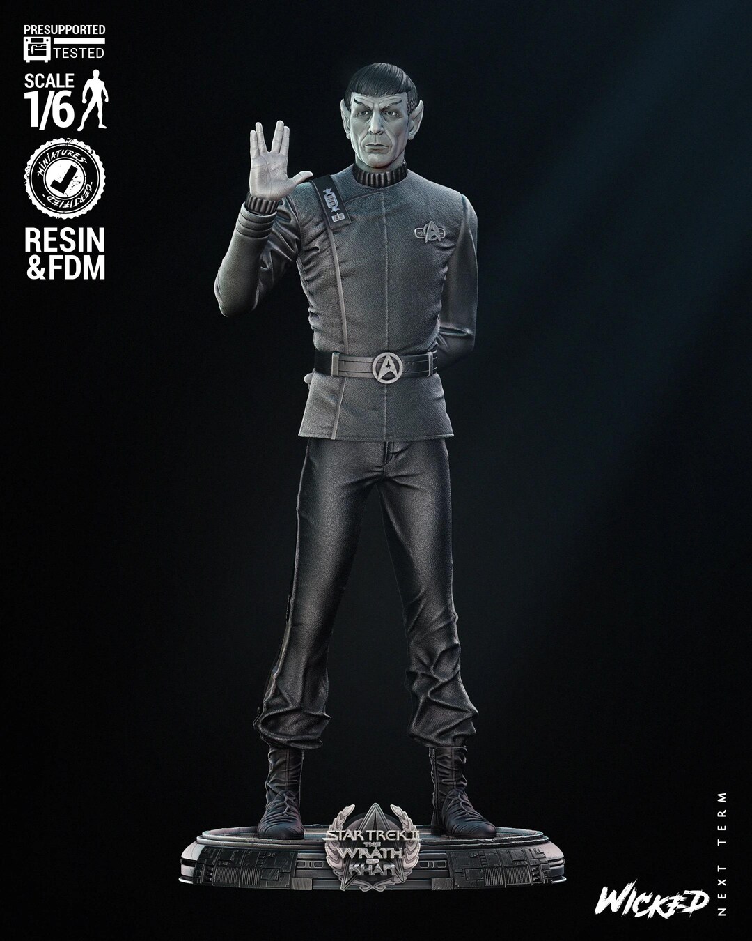 Spock / Action Figure / Film & TV Series / Resin / Star Trek / 3D Model ...