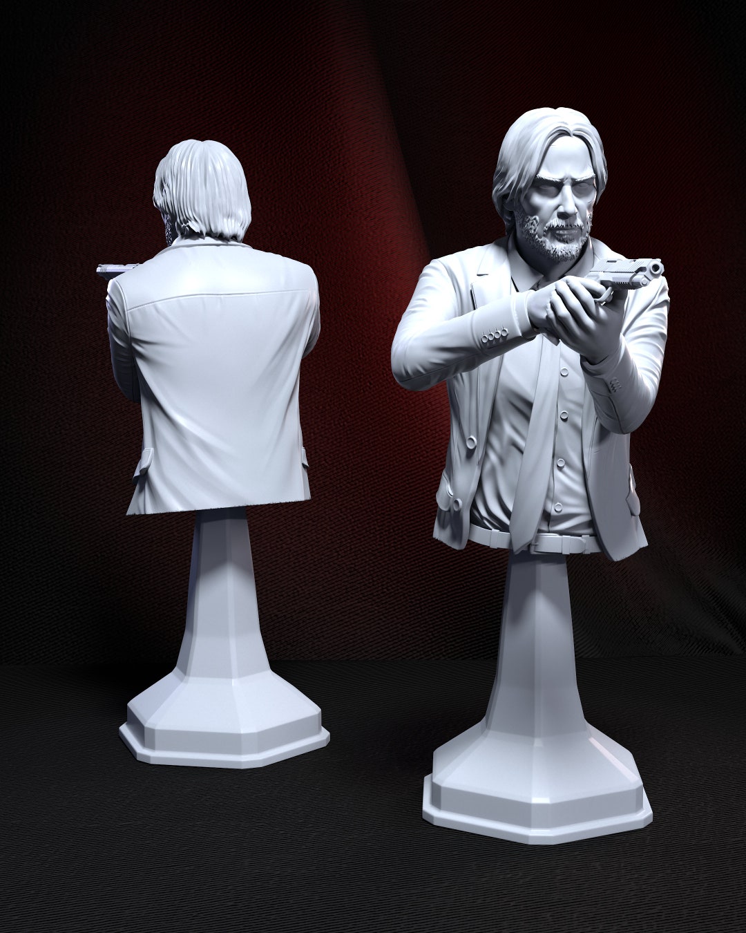 John Wick bust / Action Figure / Film & TV Series / Resin / John Wick ...