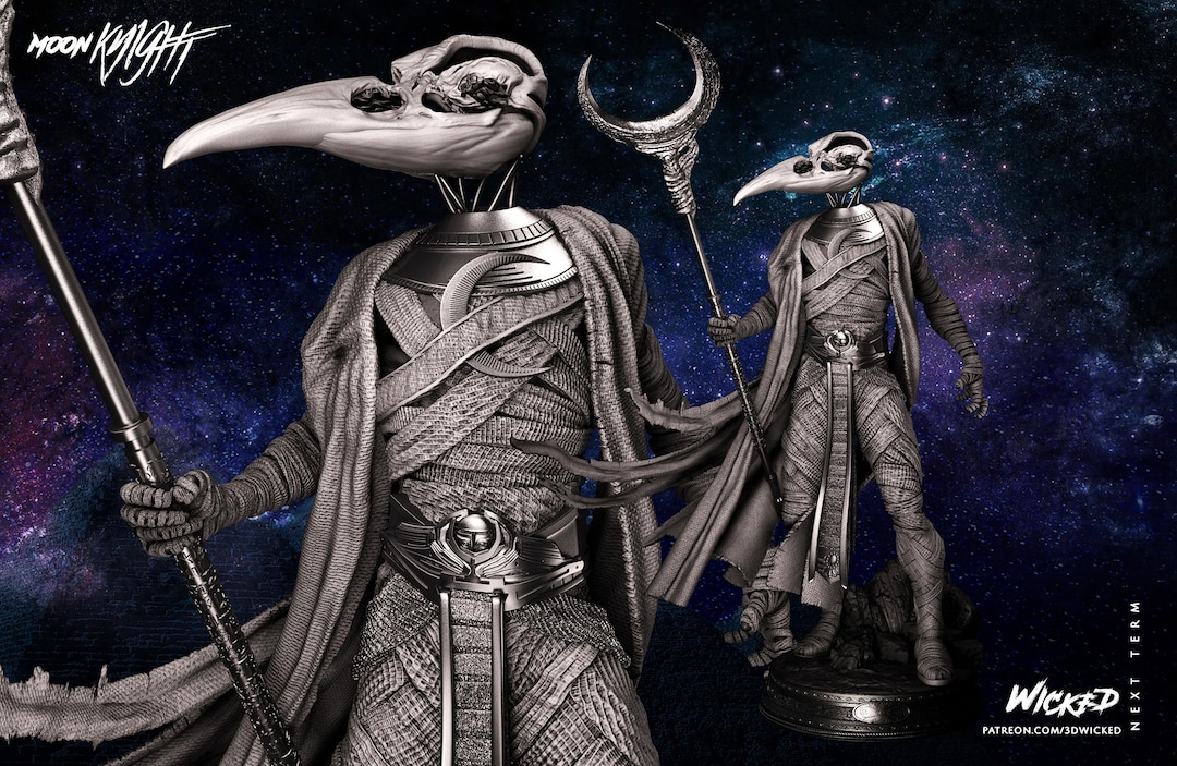 Khonshu / Action Figure / Film & TV Series / Resin / Moon Knight / 3D ...