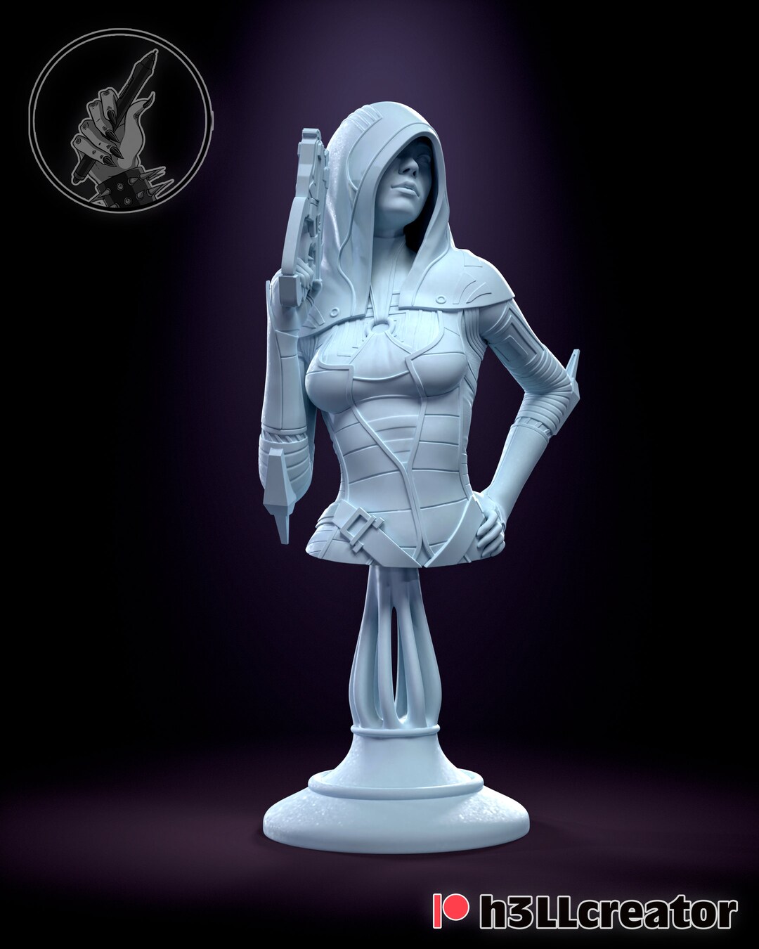 Kasumi bust / Action Figure / Videogames / Resin / Mass Effect / 3D ...