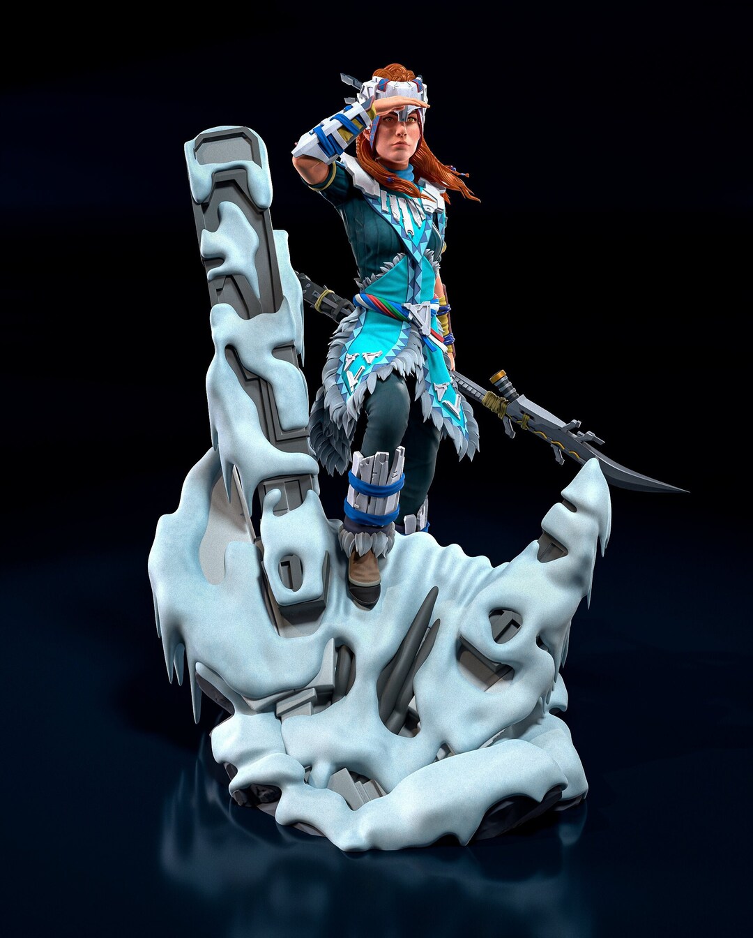 Aloy / Action Figure / Videogames / Resin / Horizon Zero Dawn / 3D ...