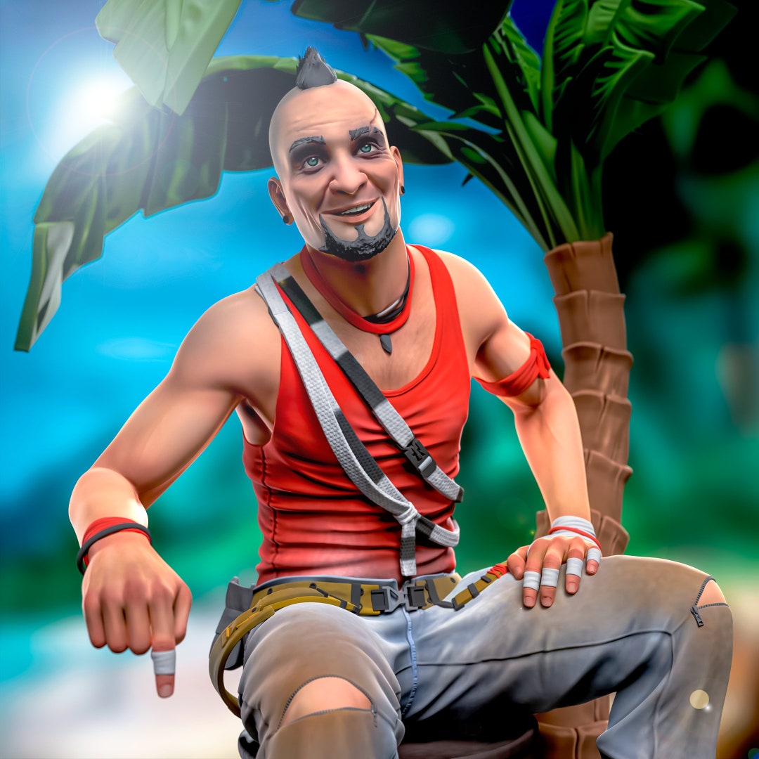 Vaas / Action Figure / Videogames / Resin / Far Cry 3 / 3D Model - Etsy