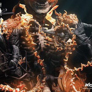 Ghost Rider Diorama / Action Figure / Videogames / Resin / Ghost Rider ...