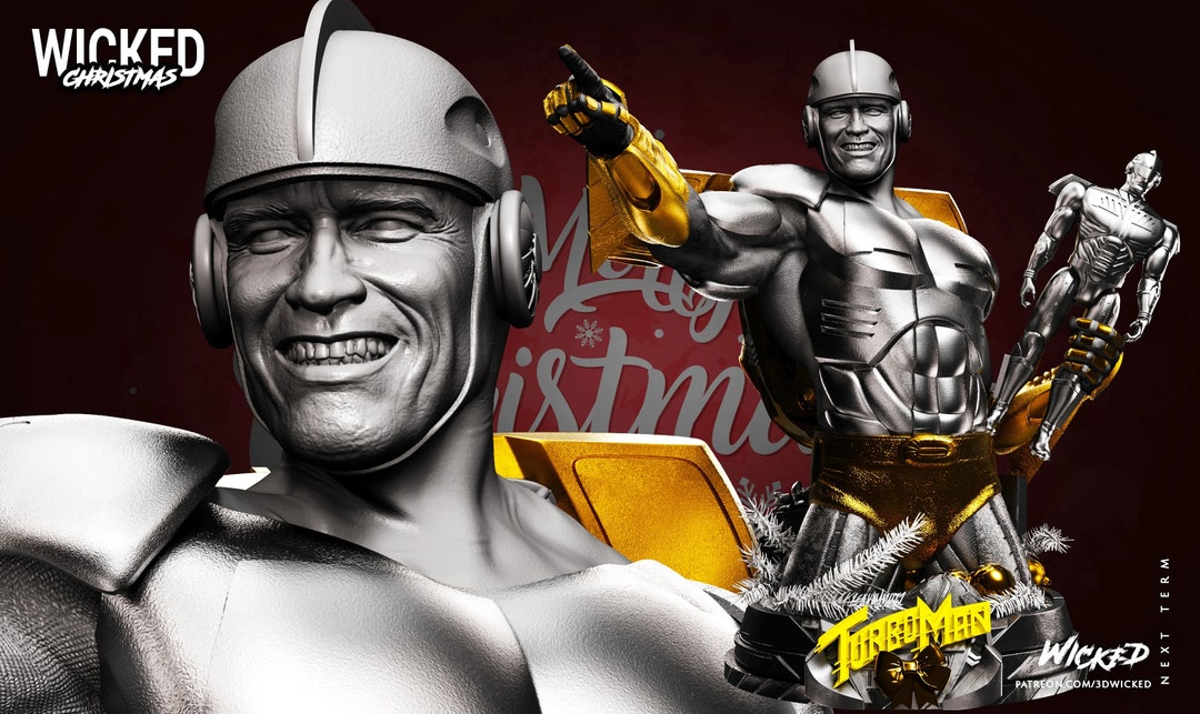 Turboman bust / Action Figure / Film & TV Series / Resin / - Etsy