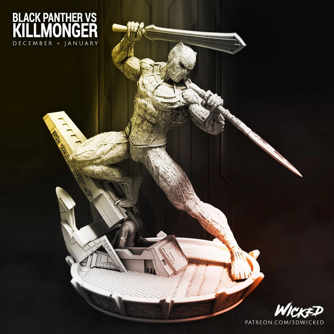 Killmonger / Action Figure / Film & TV Series / Resin / Black Panther ...