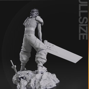 Zack Fair final Fantasy VII / Action Figure / Videogames / Resin / PLA ...