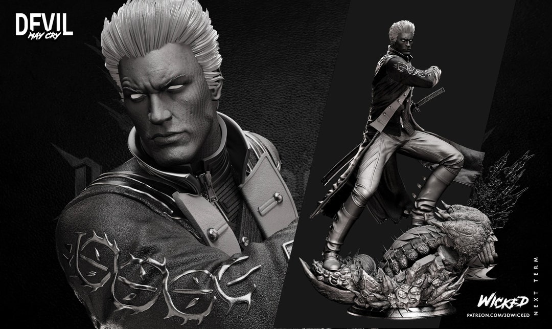 Vergil devil May Cry / Action Figure / Videogames / Resin / Devil May ...
